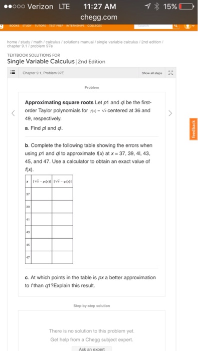 Solved Let p1 and q1 be the first order Taylor polynomials | Chegg.com