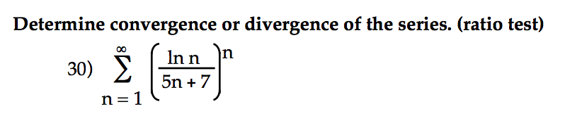 Solved Determine convergence or divergence of the series. | Chegg.com