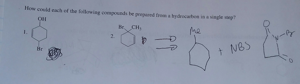 Solved How could each of the following compounds be prepared | Chegg.com