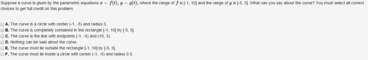 Solved Suppose a curve is given by the parametric equations | Chegg.com