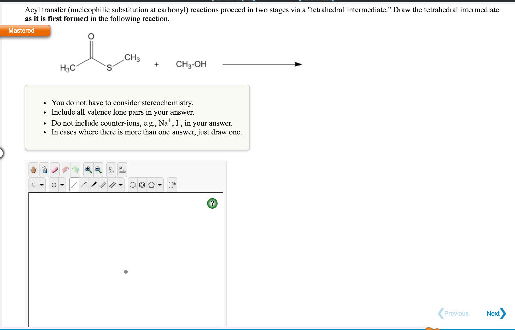 Solved Acyl transfer (nucleophilic substitution at carbonyl) | Chegg.com