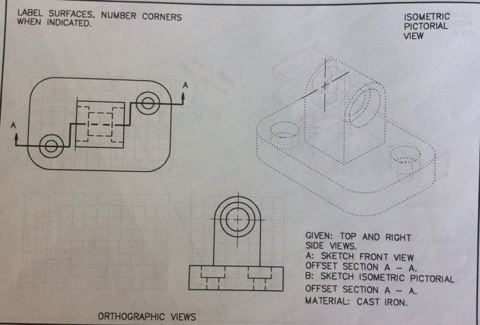 Solved Label surfaces, number corners when indicated. | Chegg.com