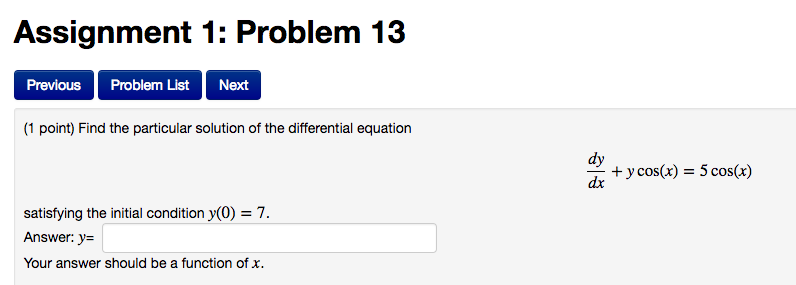 Solved Find the particular solution of the differential | Chegg.com
