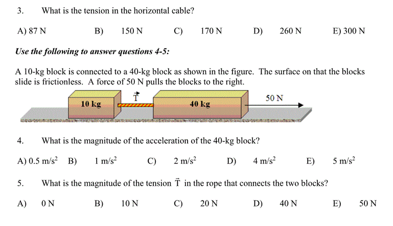 Solved What is the tension in the horizontal cable? What is | Chegg.com