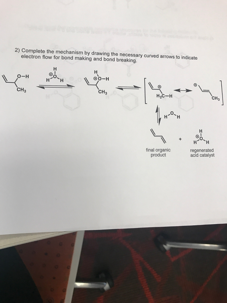 Solved Complete the mechanism by drawing the necessary | Chegg.com