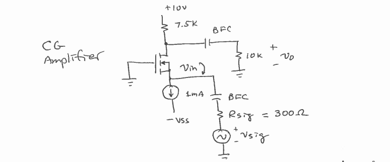 Solved A. Draw the small-signal midband model of the CS | Chegg.com