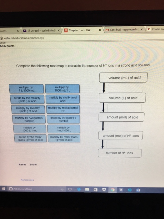 Solved Complete the following road map to calculate the | Chegg.com