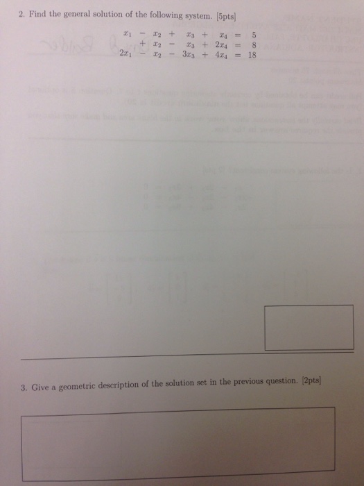 Solved 2. Find the general solution of the following system. | Chegg.com