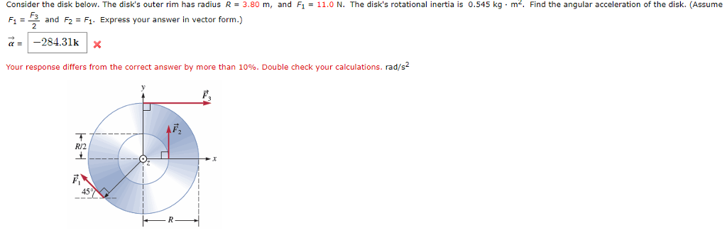 Solved Consider the disk below. The disk's outer rim has | Chegg.com