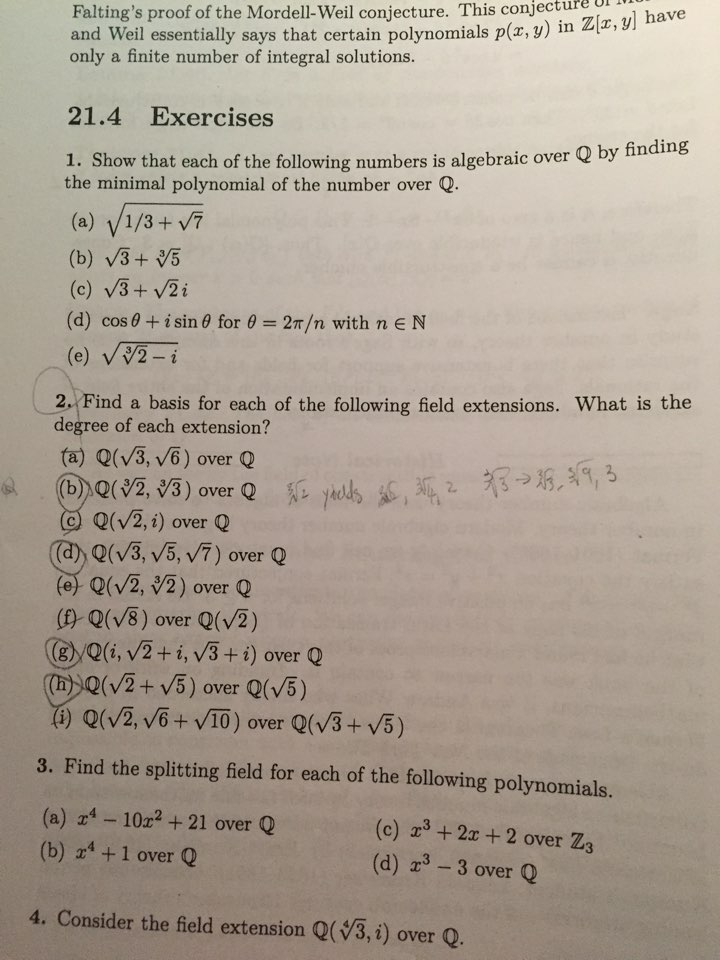 Solved Falting's proof of the Mordell-Weil conjecture. This | Chegg.com