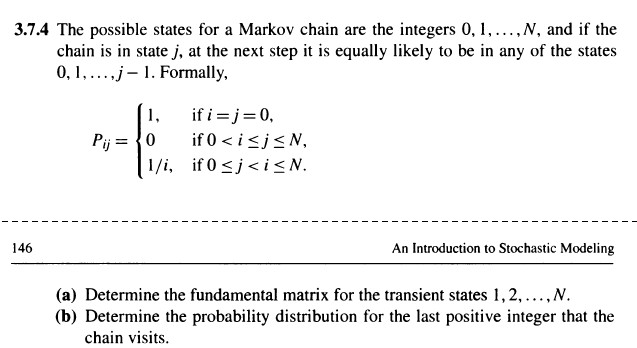 Solved The possible states for a Markov chain are the | Chegg.com