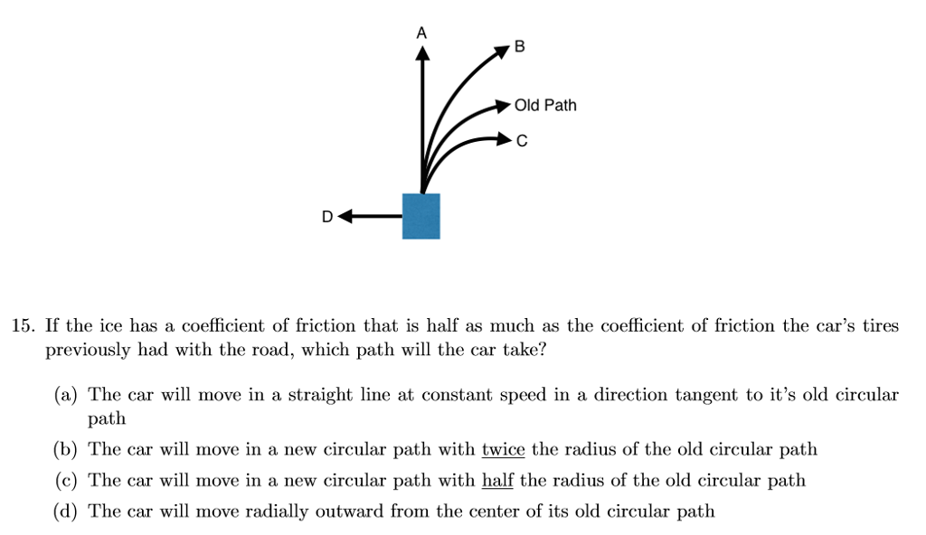 Solved A car is driving at constant speed around a level | Chegg.com