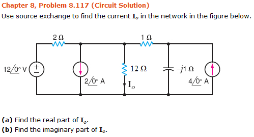 Solved Use source exchange to find the current I_o in the | Chegg.com