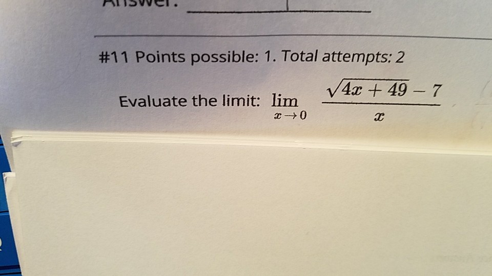 Solved #11 Points possible: 1. Total attempts: 2 49 7 | Chegg.com