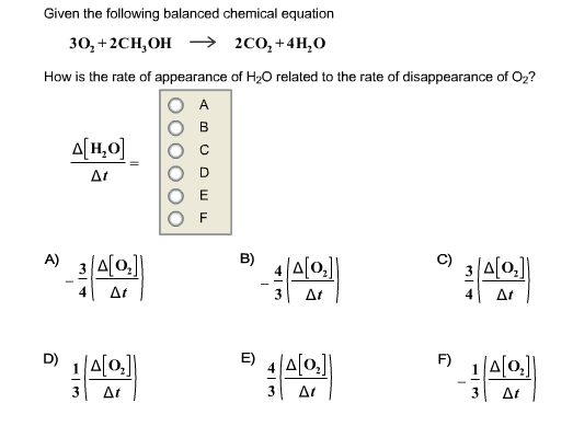 Solved Given the following balanced chemical equation | Chegg.com