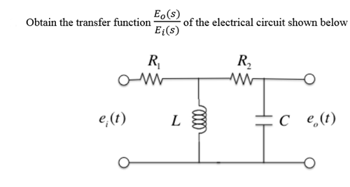 Solved Obtain the transfer function Eq(s)/Ei(s) of the | Chegg.com