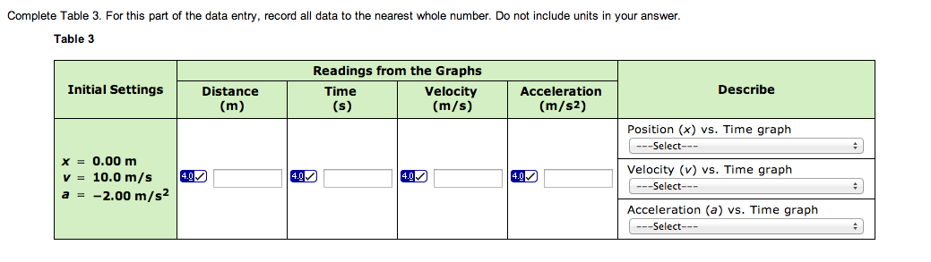 Solved Record all data to three decimal places (e.g., 4.000 | Chegg.com