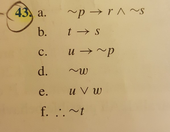 Solved Discrete Mathematics question. How do I deduce the | Chegg.com