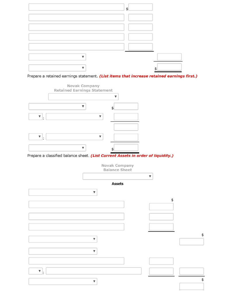 Solved The completed financial statement columns of the | Chegg.com