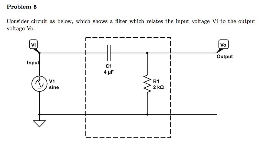 Solved Problem 5 Consider circuit as below, which shows a | Chegg.com