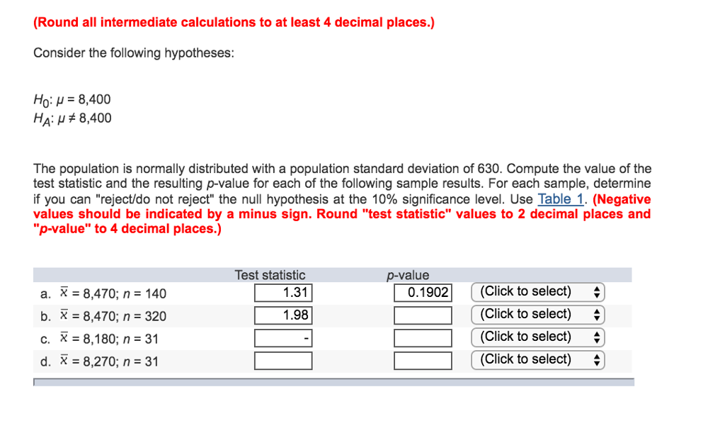 Solved (Round all intermediate calculations to at least 4 | Chegg.com
