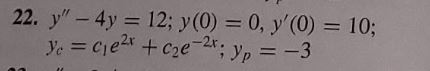 Solved a nonhomogenous differential equation, a | Chegg.com