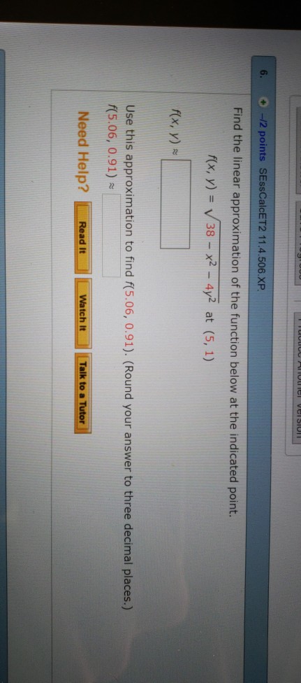 Solved 2 Points Sesscalcet2 114506xp Find The Linear 