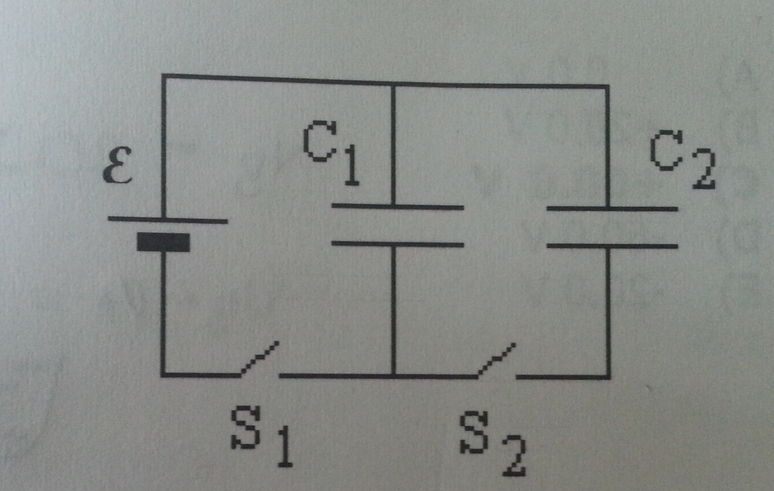 Solved In the circuit shown in the sketch, switches S1 and | Chegg.com