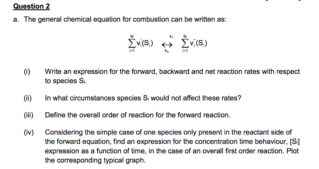 Solved The general chemical equation for combustion can be | Chegg.com