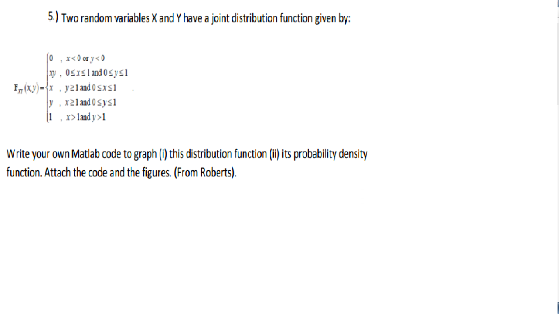 Solved Two random variables X and Y have a joint | Chegg.com