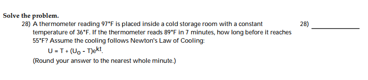 Solved A thermometer reading 97 degree F is placed inside a | Chegg.com
