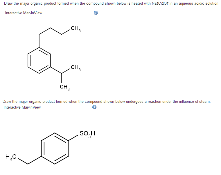 Solved Draw the major organic formed product when the | Chegg.com