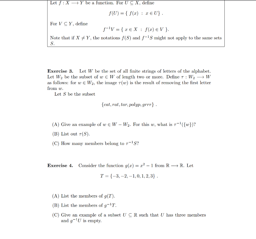 Solved Let f: XY be a function. For U CX, define f(U)(x) : | Chegg.com Solved Let f: XY be a function. For U CX, define f(U)(x) : | Chegg.com