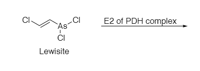 Solved The chemical weapon Lewisite interferes with E2 of | Chegg.com