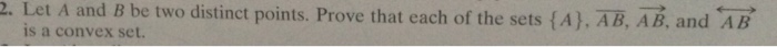 Solved Let A and B he two distinct points. Prove that each | Chegg.com