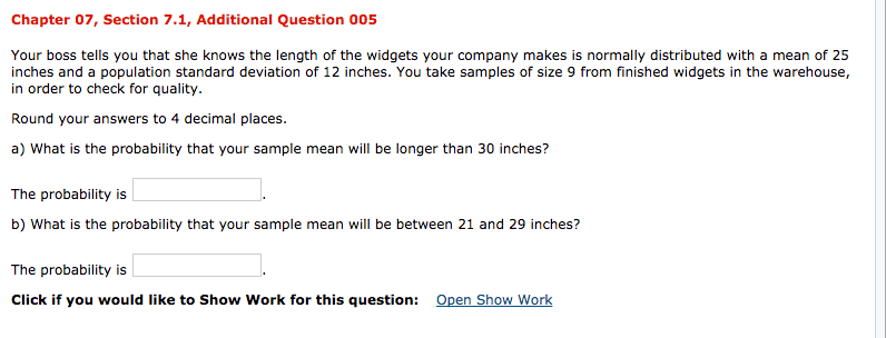 Solved Chapter 07, Section 7.1, Additional Question 005 Your | Chegg.com