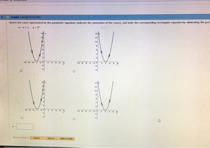 Solved points LarCaldET6 102003 sketch the curve represented | Chegg.com