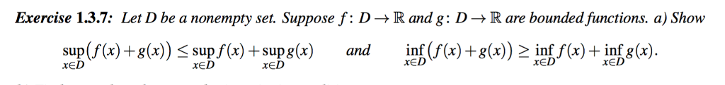 Solved Let D be a nonempty set. Suppose f: D rightarrow R | Chegg.com