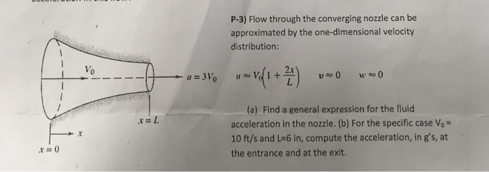 Solved Flow through the converging nozzle can be | Chegg.com