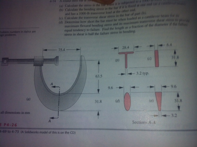 You are to design a C-clamp with a T-section similar | Chegg.com
