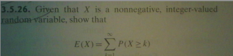 Solved Given That X Is A Nonnegative Integer Valued Random
