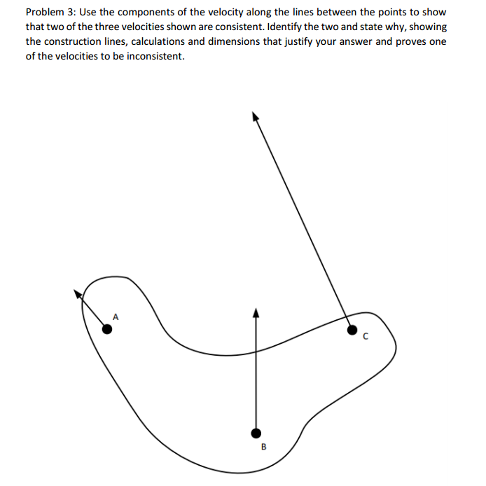 Solved Use the components of the velocity along the lines | Chegg.com