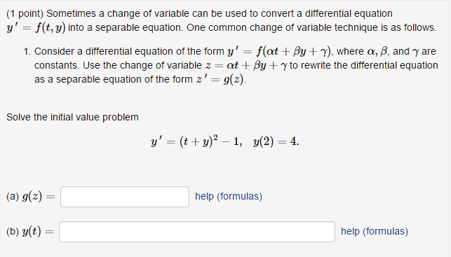 Solved Sometimes a change of variable can be used to convert | Chegg.com