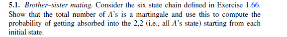 Answer the martingale problem 5.1 The set up and the | Chegg.com