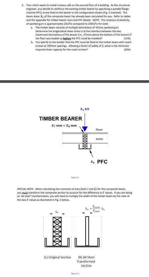 2. Your client wants to install a heavy safe on the | Chegg.com