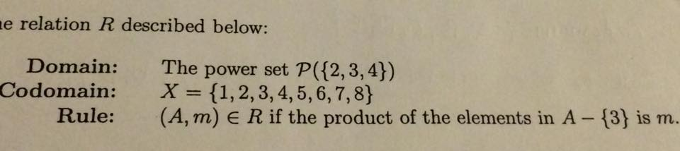DISCREET MATHEMATICS Draw a two set arrow diagram for | Chegg.com