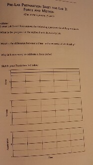 lab 3 force and motion | Chegg.com