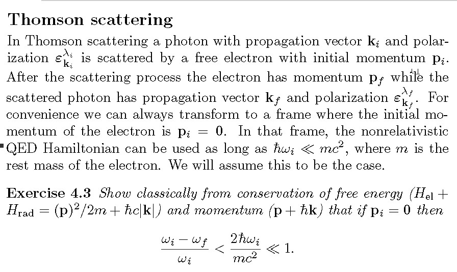 Solved In Thomson scattering a photon with propagation | Chegg.com