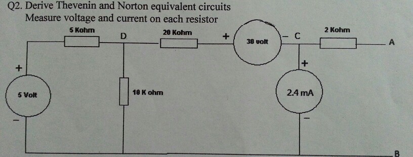 Solved find voltage and current through each resistor | Chegg.com