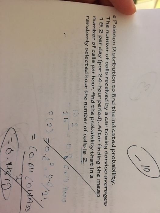 Solved Poisson Distribution to find the indicated | Chegg.com